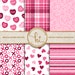 Blush Pink Candy Heart Digital Paper Valentine Digital Paper - Etsy