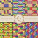 Colorful Kente Digital Paper African Kente Cloth Woven - Etsy
