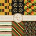 Kwanzaa Digital Paper, Africa Digital Paper, African Kente Cloth ...