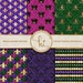Mardi Gras Digital Paper, Fat Tuesday Digital Paper, Fleur De Lis ...