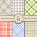 Spring Plaid Digital Paper Pastel Plaid Digital Paper - Etsy