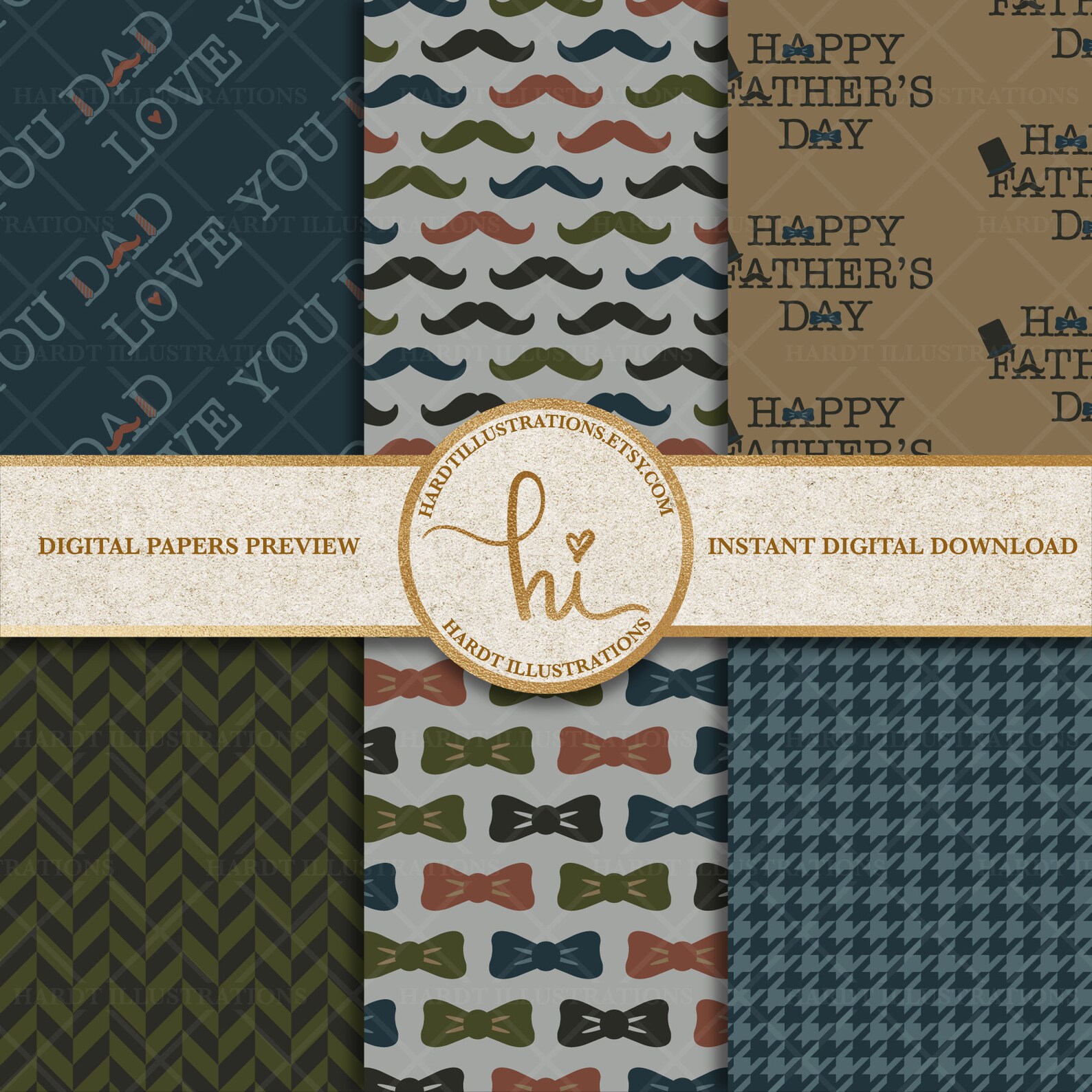 Fathers Day Digital Paper Father Digital Paper Dad Digital - Etsy