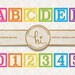 Bright Rainbow Alphabet Blocks Clipart Alphabet Clip Art ABC - Etsy