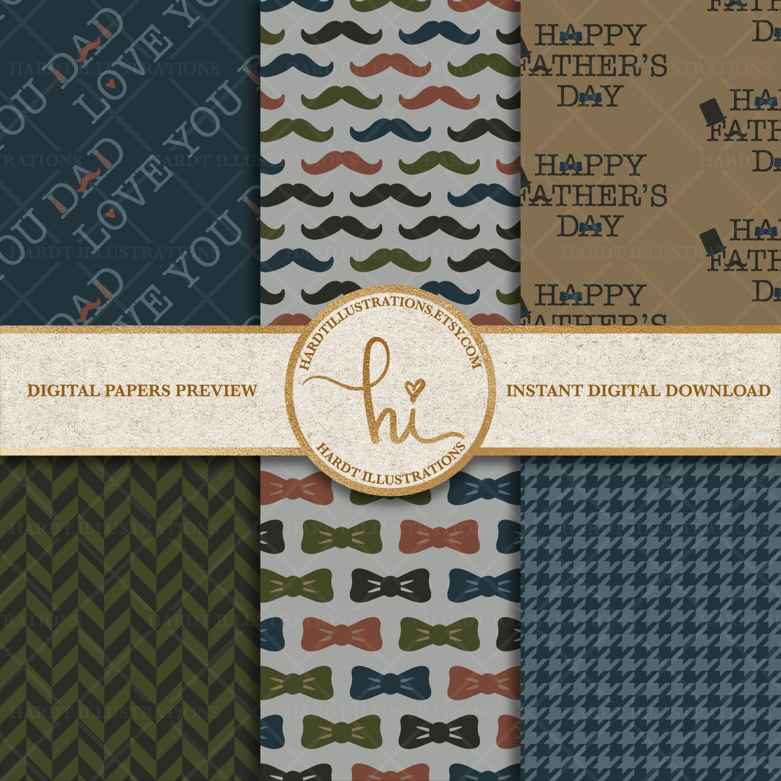 Fathers Day Digital Paper Father Digital Paper Dad Digital - Etsy