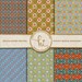 Ancient Egypt Digital Paper Set 3, Antique Egyptian Designs, Colorful ...