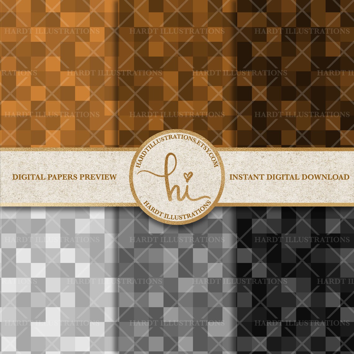 Pixels Digital Paper Big Retro Pixels Pixel Craft Paper - Etsy