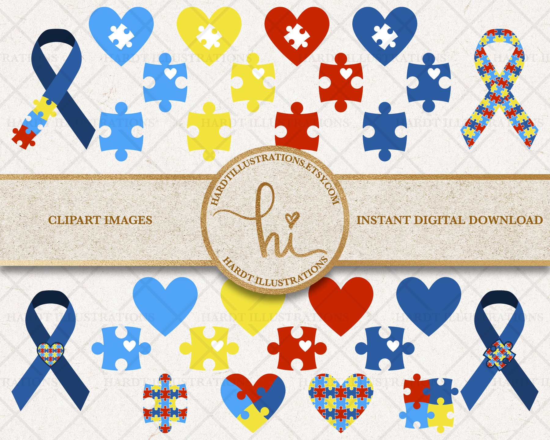 Autism Clipart Autism Clip Art Autism Awareness Day Blue - Etsy