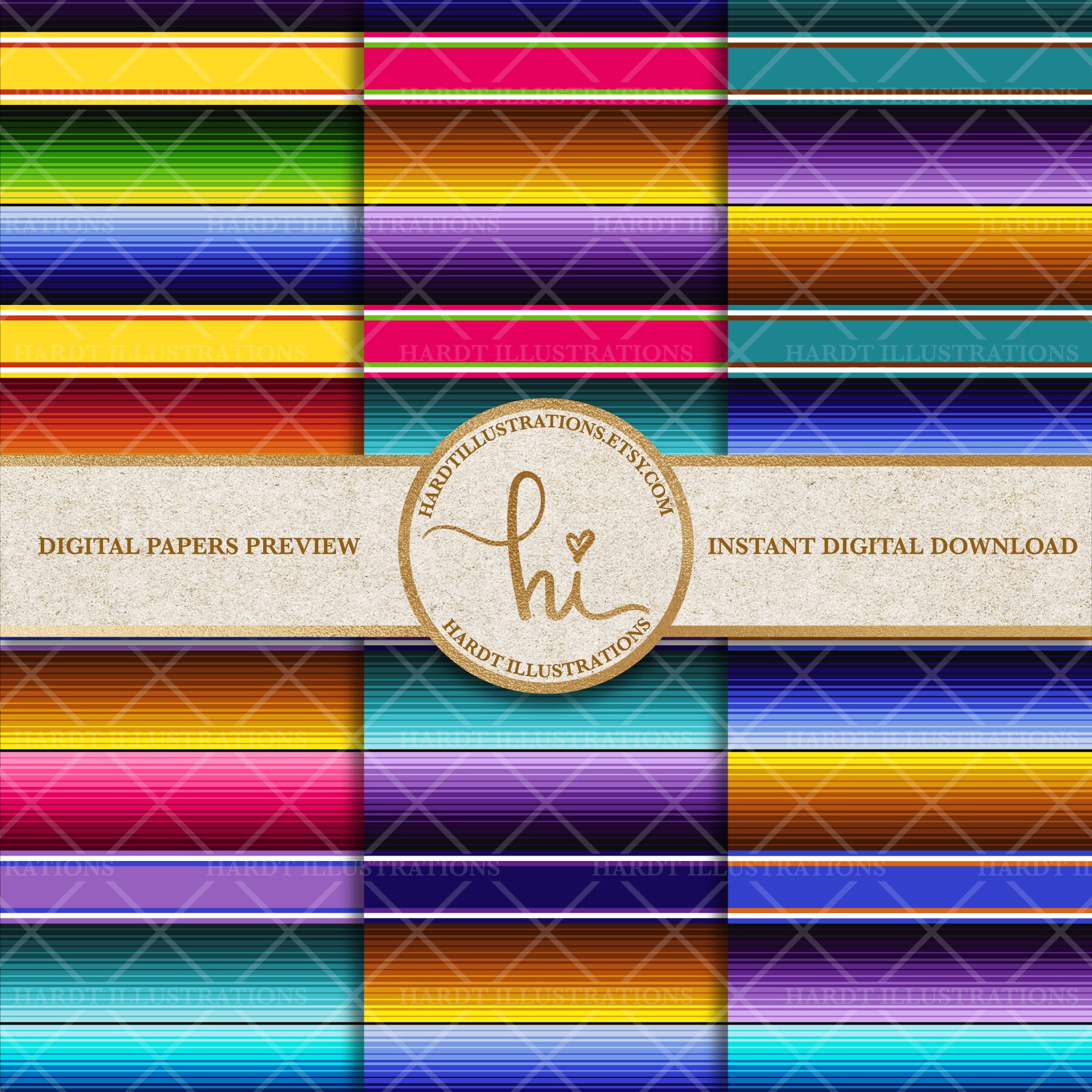 Serape Digital Paper Mexican Blanket Woven Fabric Print - Etsy