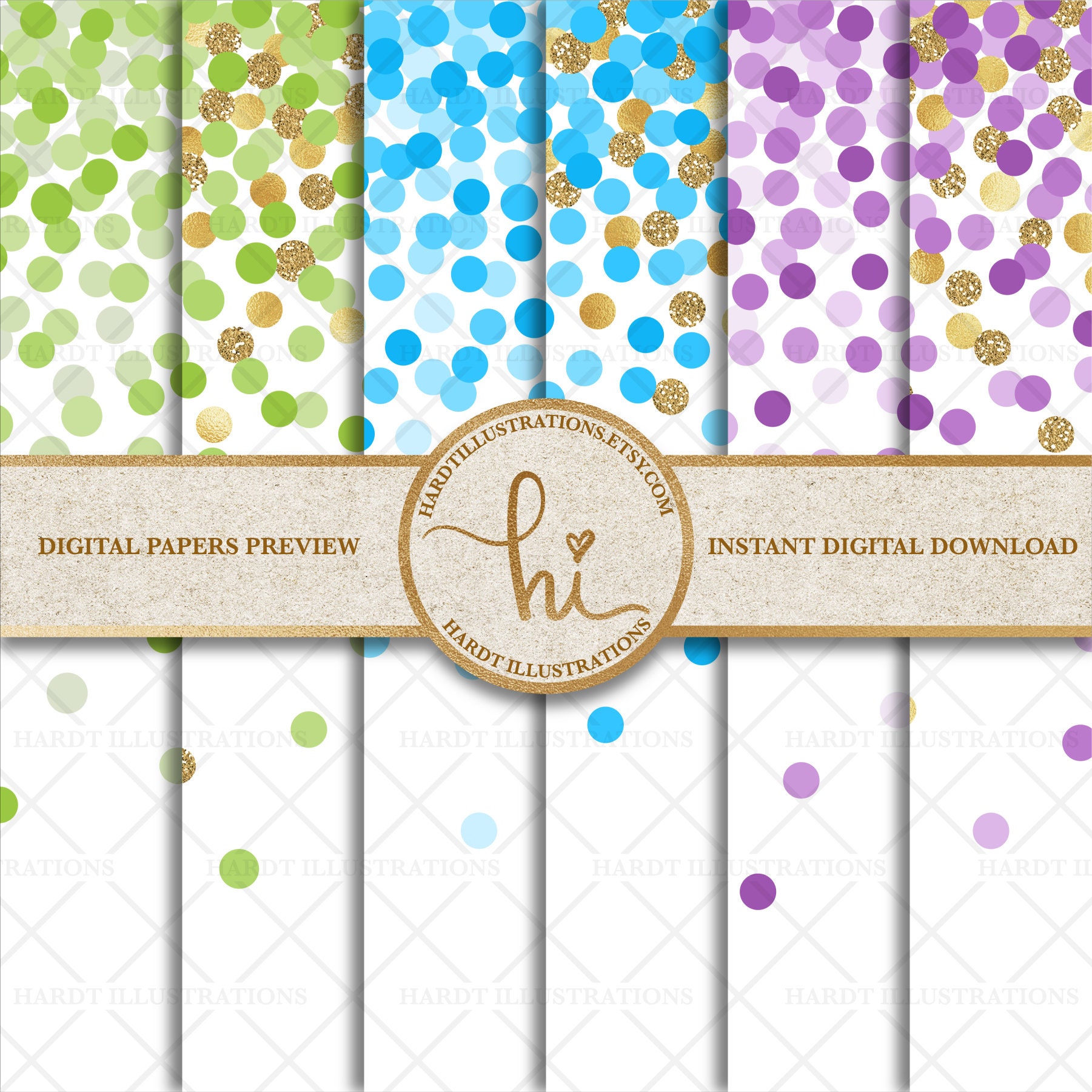 Papercraft Falling Confetti Background Printable Scrapbook Paper ...