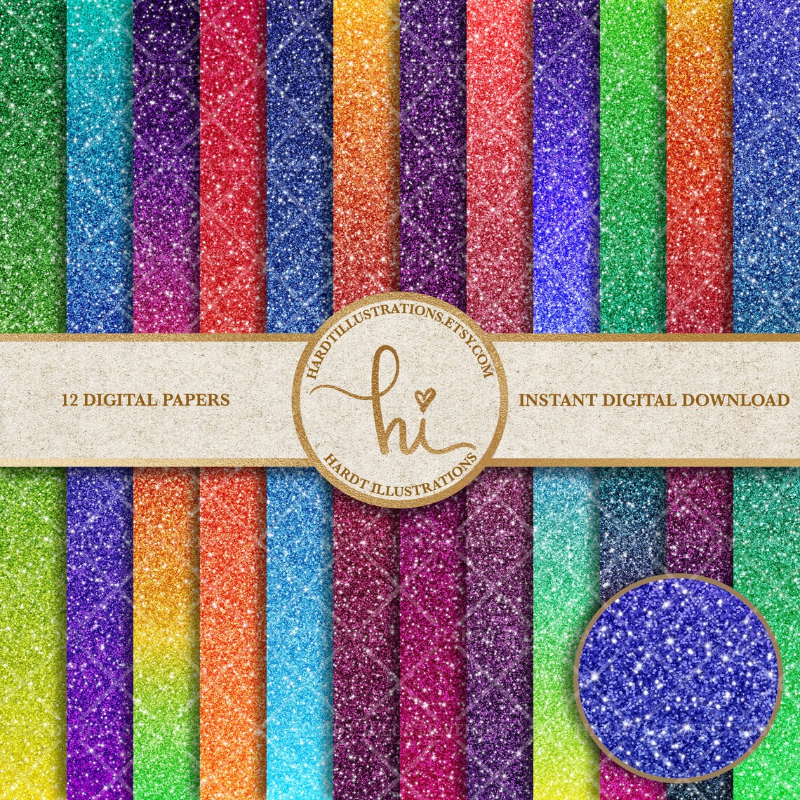 Ombre Glitter Digital Paper Gradient Glitter Background | Etsy