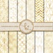 White & Gold Foil Art Deco Digital Paper Geometric Design - Etsy