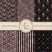 Black & Rose Gold Foil Art Deco Digital Paper Geometric - Etsy