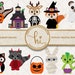 Halloween Woodland Animals Clipart Halloween Clip Art - Etsy