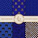 Blue & Gold Foil Heraldic Digital Paper Navy Medieval - Etsy