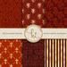 Red & Gold Foil Heraldic Digital Paper, Burgundy Medieval Background ...