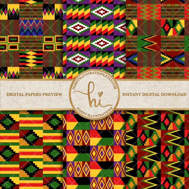 Kente Digital Paper African Kente Cloth Woven Fabric Print - Etsy Australia