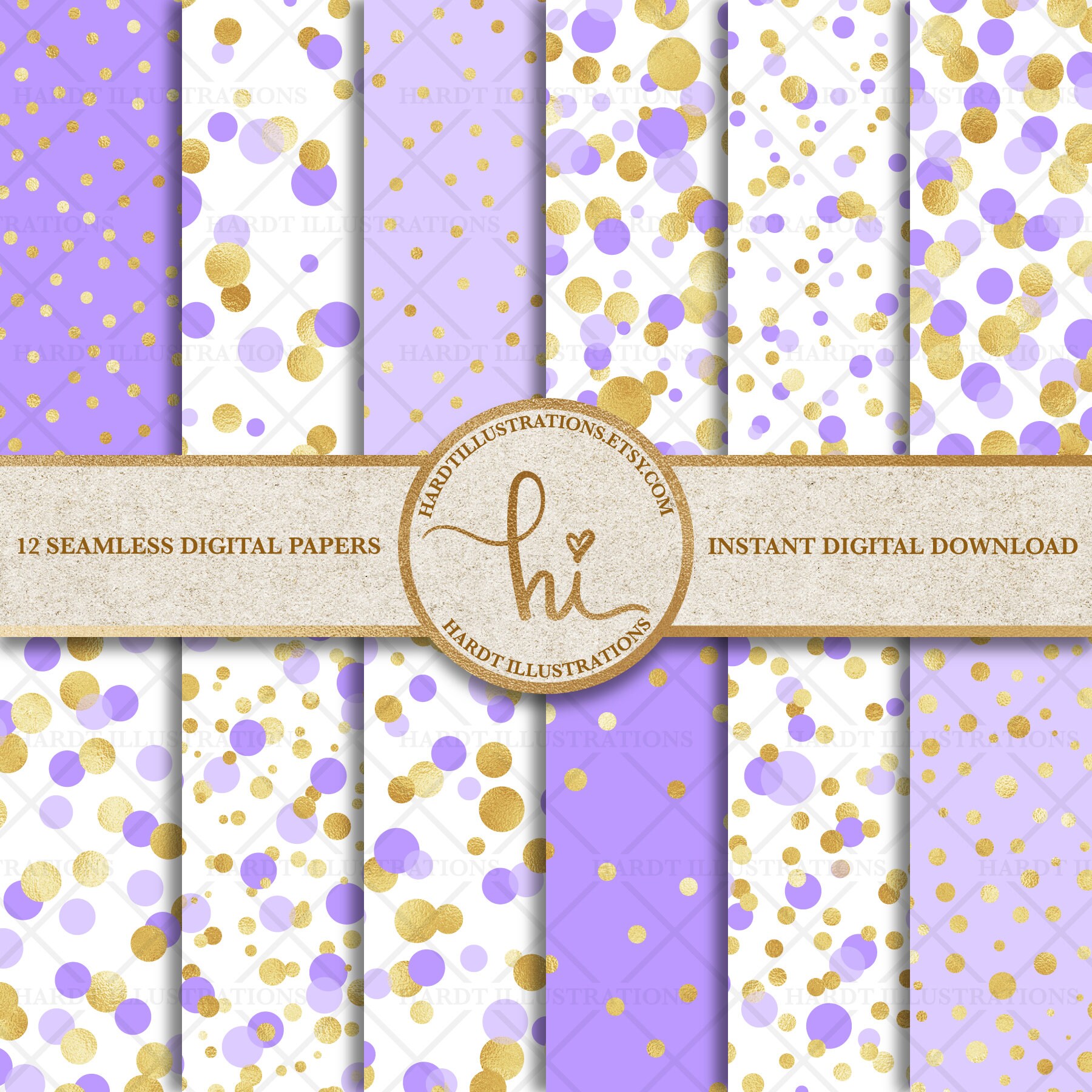Craft Supplies & Tools confetti gold foil backgrounds printable ...