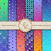Holographic Hearts Digital Paper Neon Rainbow Digital Paper - Etsy