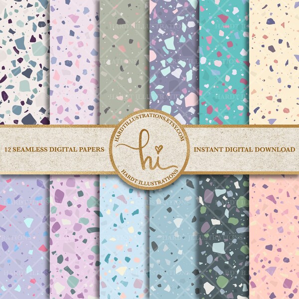 Tiles Digital Paper - Etsy