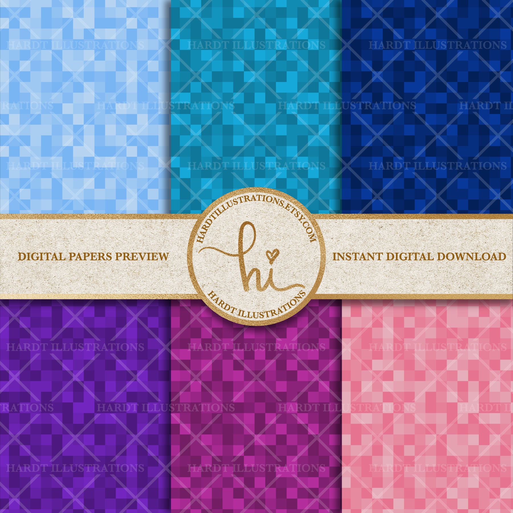 Pixels Digital Paper Small Retro Pixels Pixel Craft Paper - Etsy