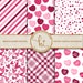 Blush Pink Candy Heart Digital Paper Valentine Digital Paper - Etsy
