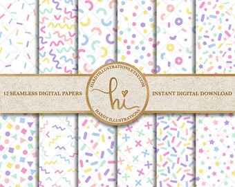 Sprinkles Digital Paper | Etsy