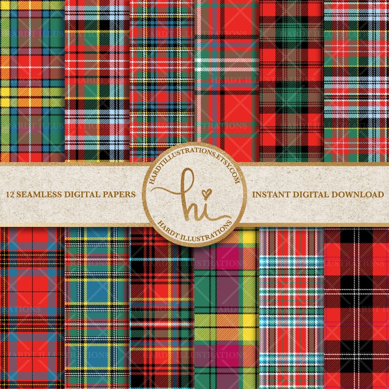 Tartan Paper - Etsy