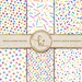 Bright Rainbow Confetti Digital Paper, Confetti Background, Birthday ...