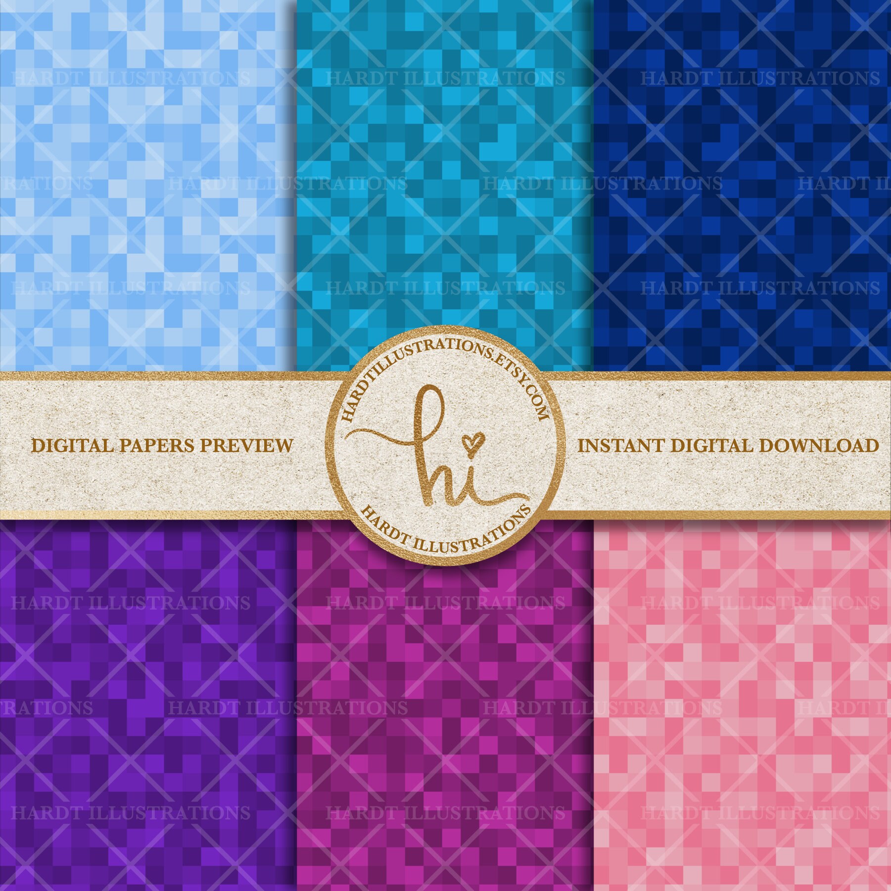 Pixels Digital Paper Small Retro Pixels Pixel Craft Paper - Etsy