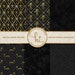 Black & Gold Foil Heraldic Digital Paper, Vintage Medieval Background ...