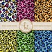 Leopard Print Digital Paper, Leopard Print Design, Retro Animal Print ...