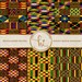 Kente Digital Paper, African Kente Cloth, Woven Fabric Print, Africa ...