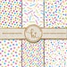 Bright Rainbow Confetti Digital Paper, Confetti Background, Birthday ...