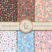Thick Sprinkles Digital Paper, Rainbow Confetti, Pastel Donut Sprinkles ...