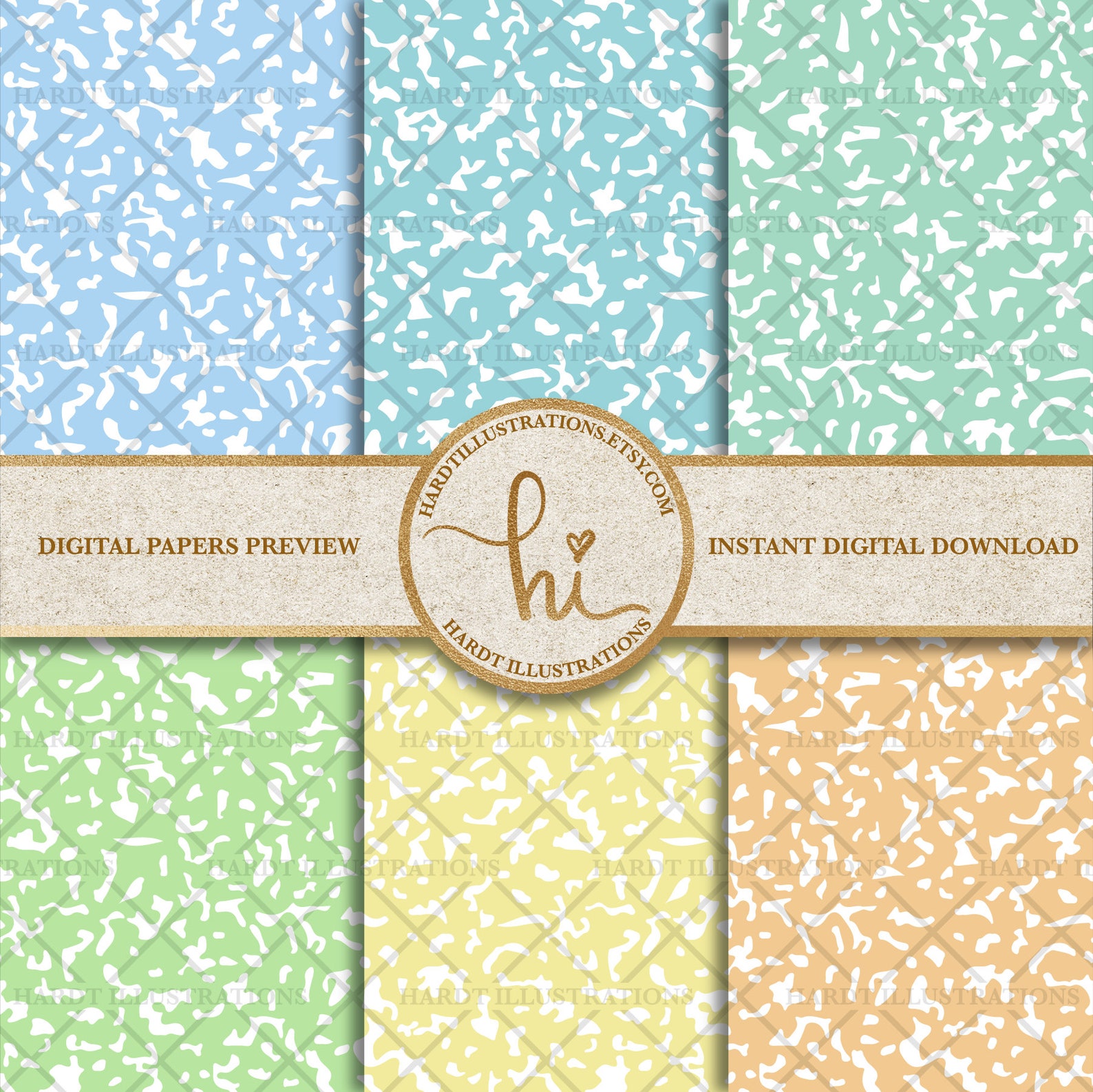 Pastel Composition Notebook Digital Paper Composition Book - Etsy México