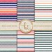 Retro Stripe Digital Paper Neutral Candy Stripes Design - Etsy