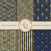 Navy & Gold Foil Art Deco Digital Paper, Geometric Design, Vintage ...