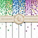Rainbow Confetti Digital Paper Falling Confetti Background - Etsy