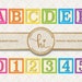 Bright Rainbow Alphabet Blocks Clipart Alphabet Clip Art ABC - Etsy