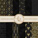 Black & Gold Foil Heraldic Digital Paper, Vintage Medieval Background ...