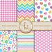 Candy Heart Digital Paper, Valentine Digital Paper, Conversation Hearts ...
