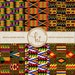 Kente Digital Paper, African Kente Cloth, Woven Fabric Print, Africa ...