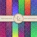 Ombre Glitter Digital Paper, Gradient Glitter Background, Colorful ...
