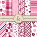 Blush Pink Candy Heart Digital Paper Valentine Digital Paper - Etsy