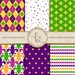 Mardi Gras Digital Paper, Fat Tuesday Digital Paper, Fleur De Lis ...
