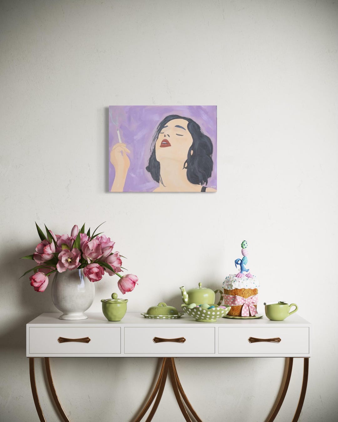 What a Drag: Realism Art Painting - Etsy