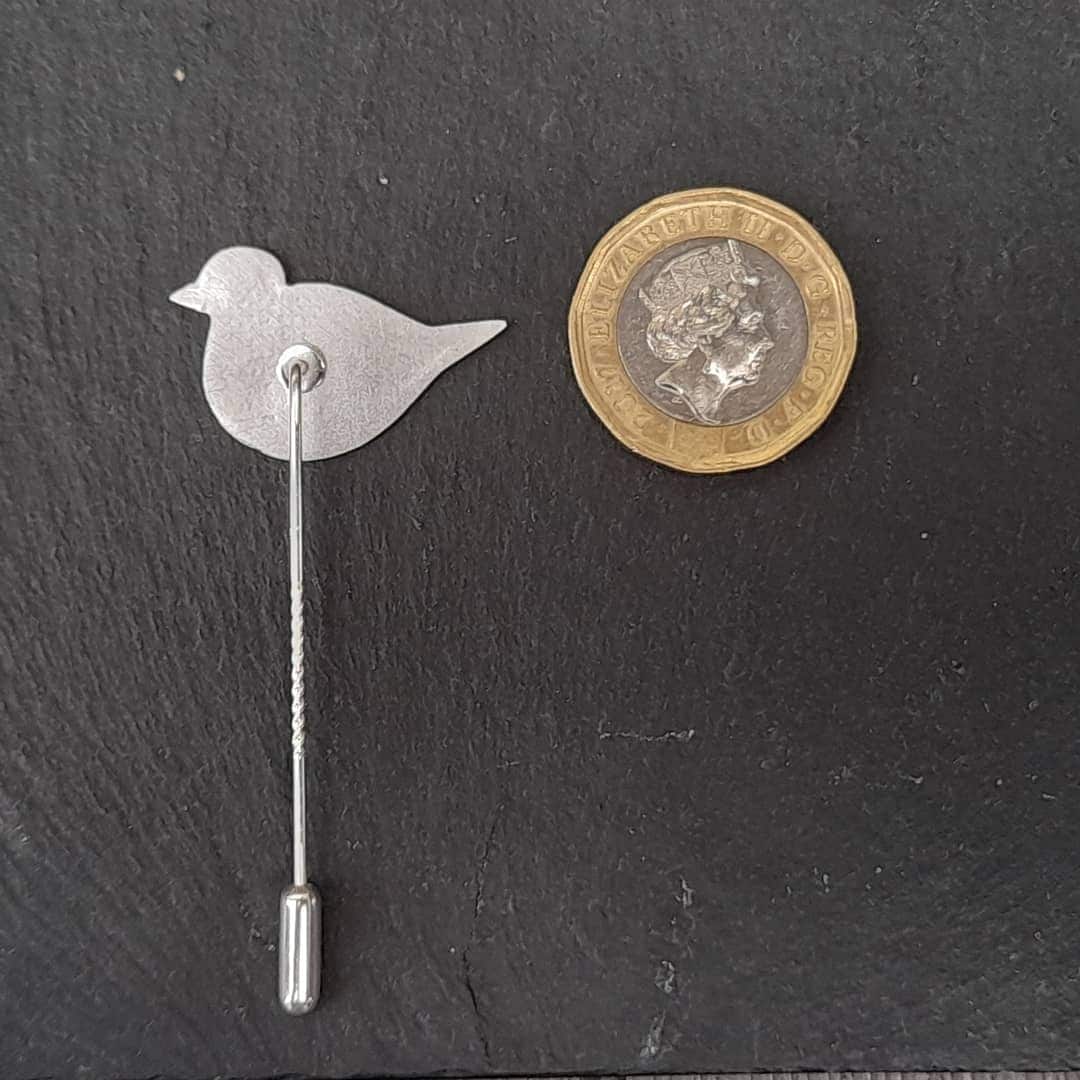 Robin Badge Robin Pin Robin Silver Robin Silver Pin - Etsy España