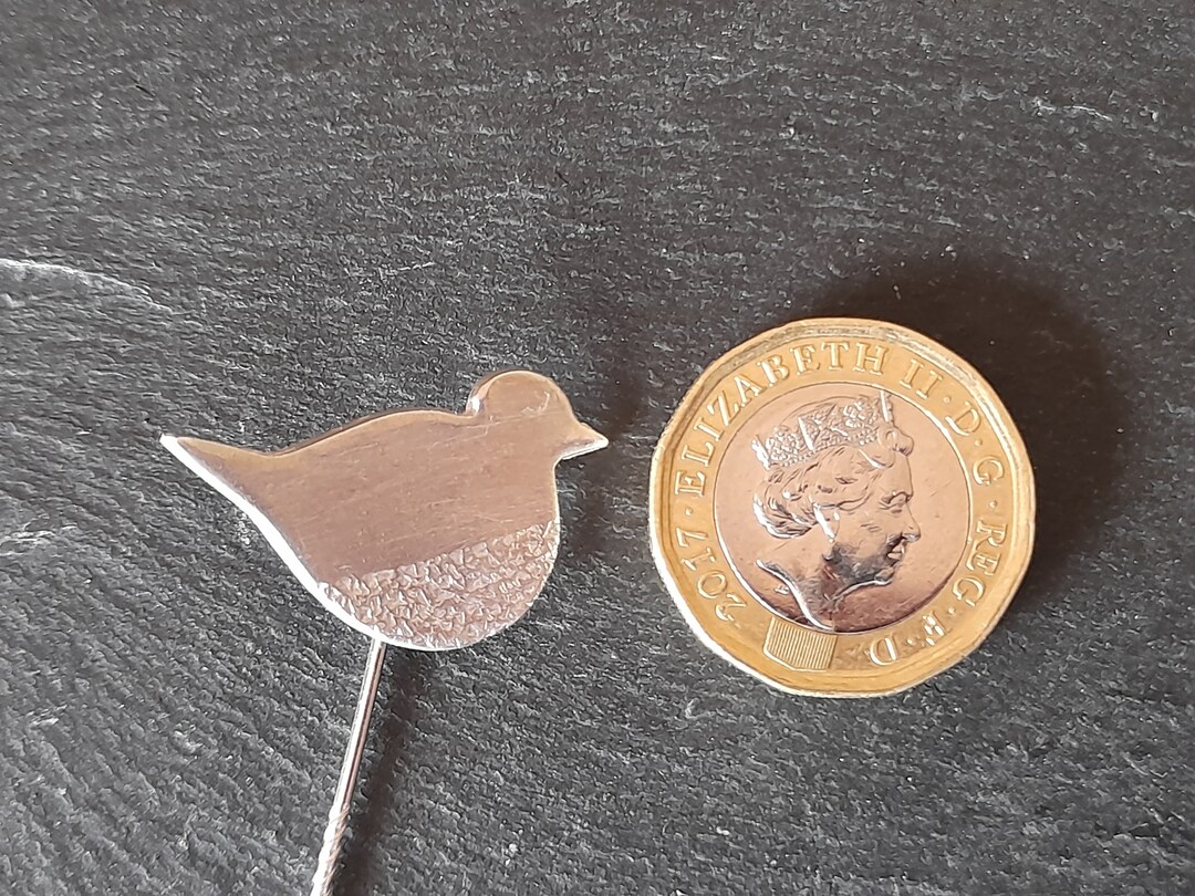 Robin Badge Robin Pin Robin Silver Robin Silver Pin - Etsy España