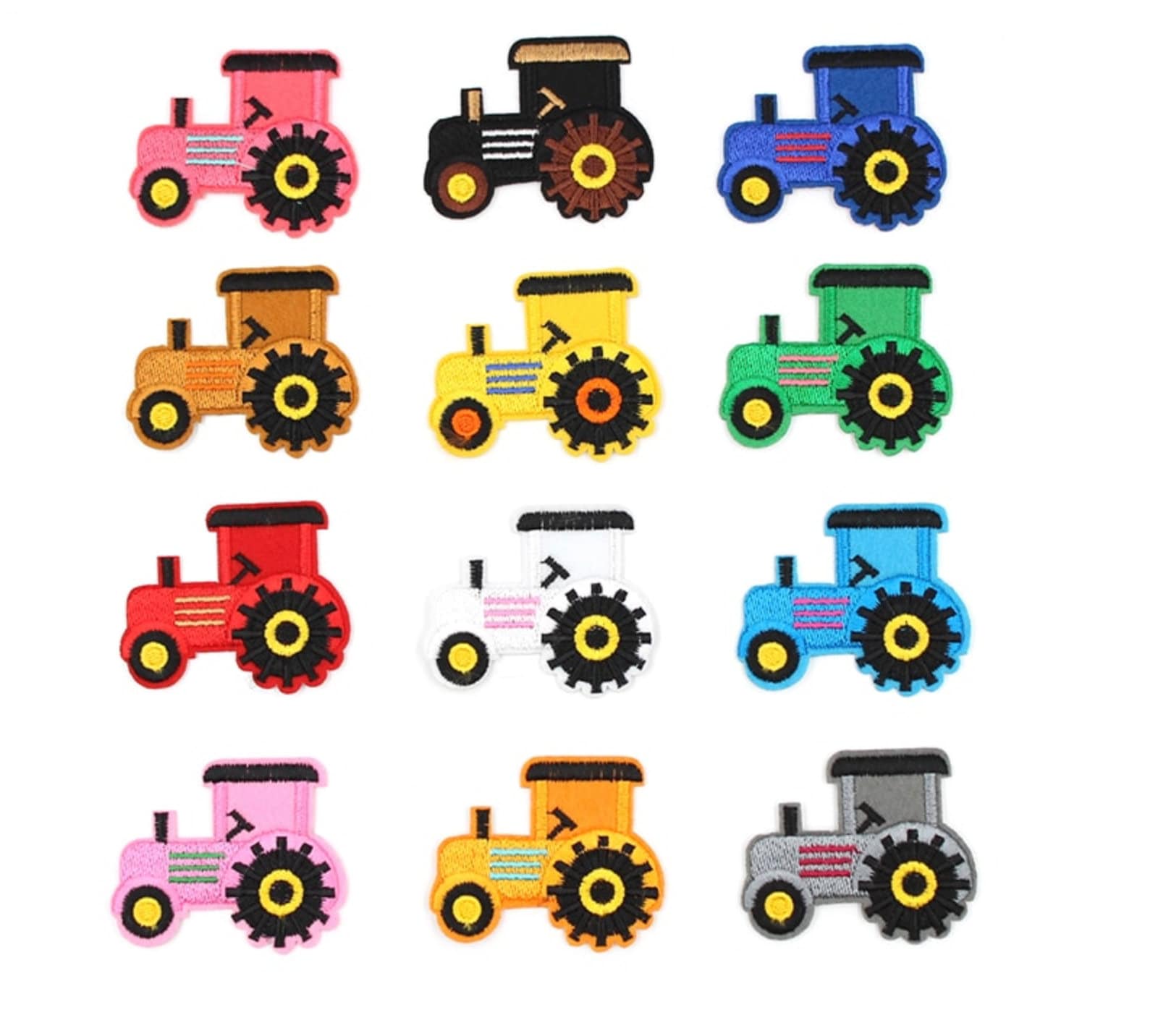 Tractor Iron-on Embroidered Patches Tractors Farm Life - Etsy