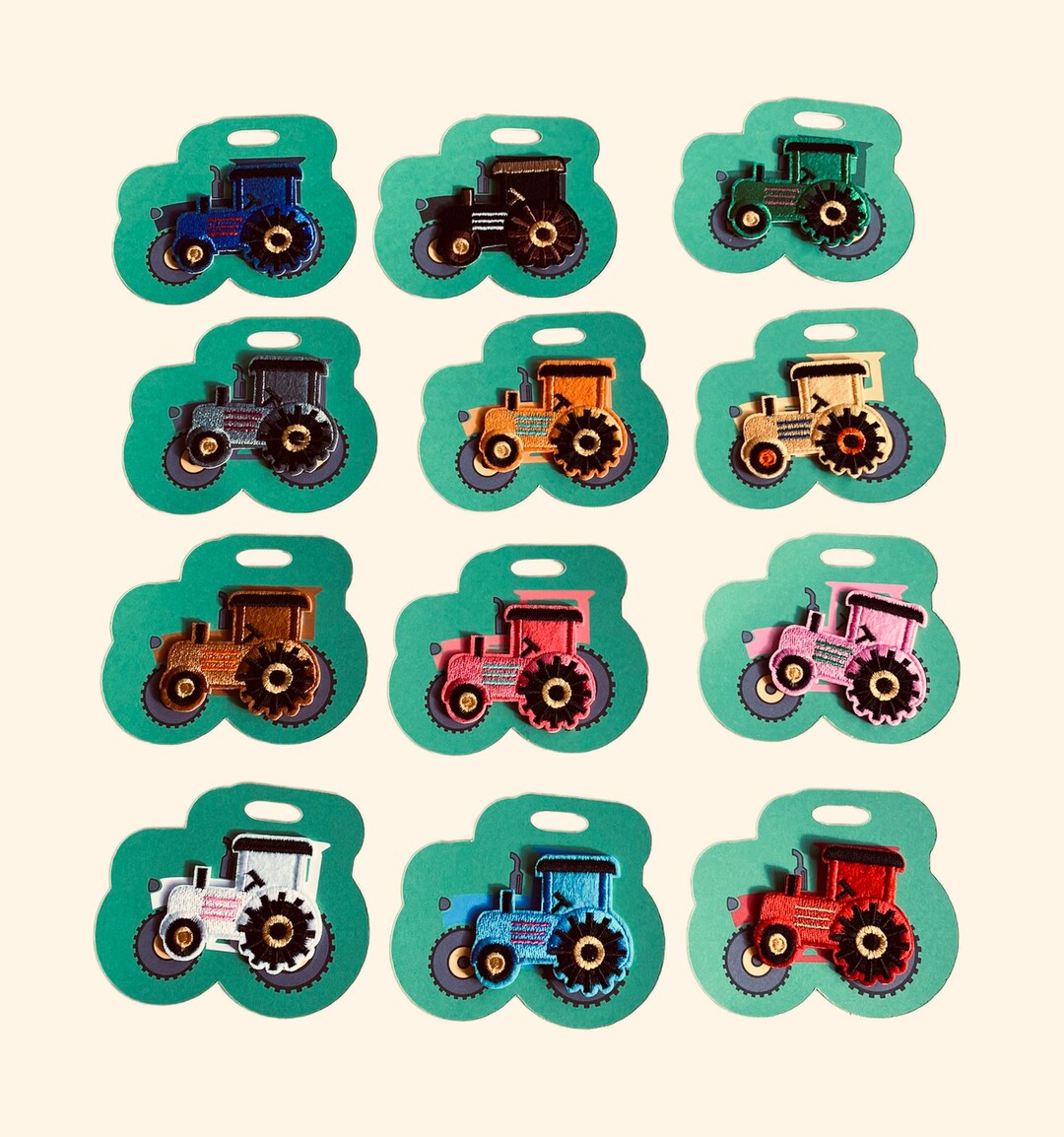 Tractor Iron-on Embroidered Patches Tractors Farm Life - Etsy